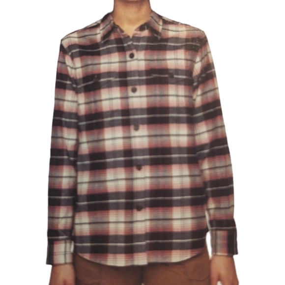 Tilley | Tops | New Tilley Brushed Flannel Shirt Black Pink | Poshmark